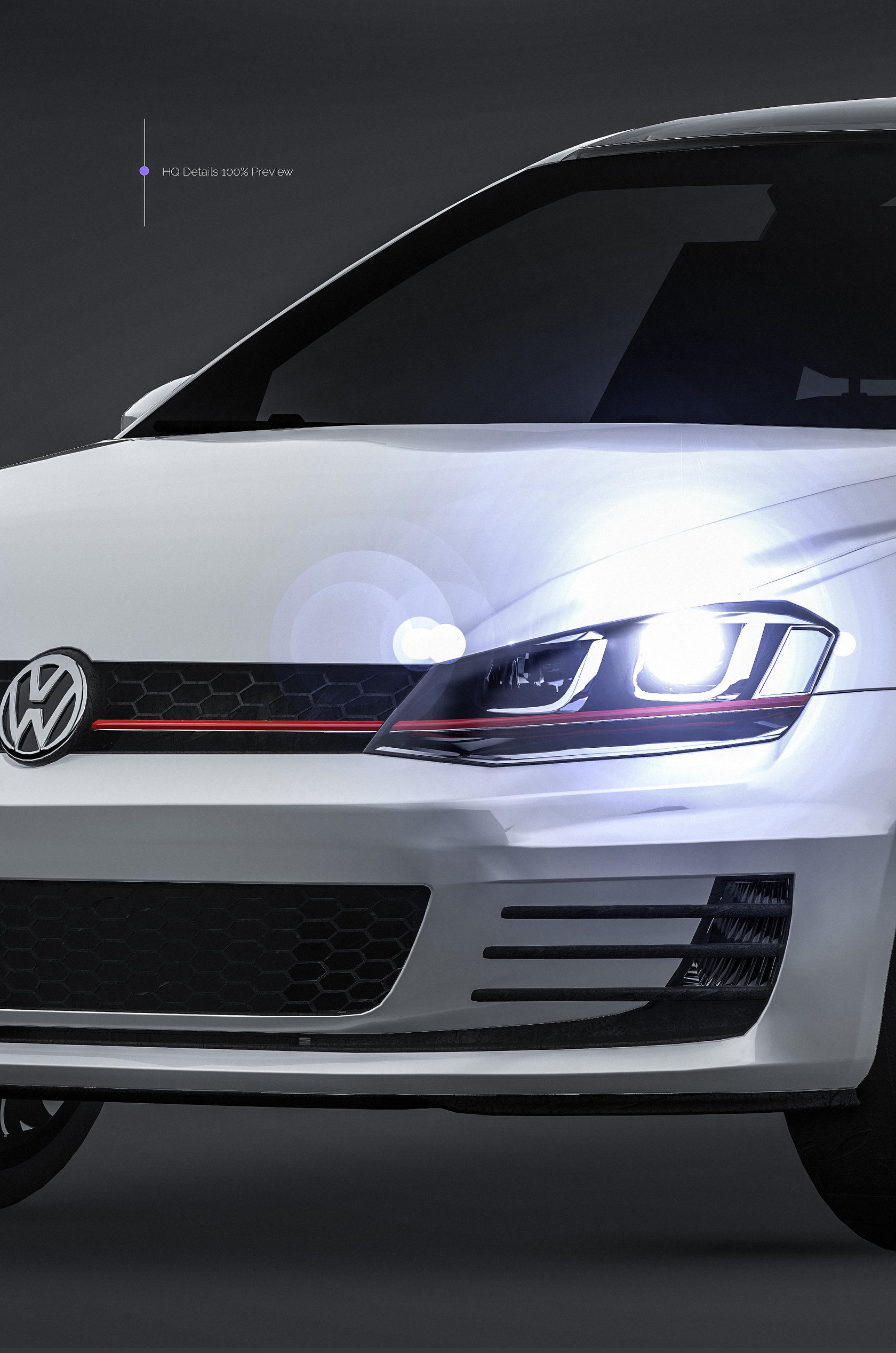 Volkswagen Golf MK7 VII GTI 3-door - Car Mockup – Wrap-Wizards.com ...