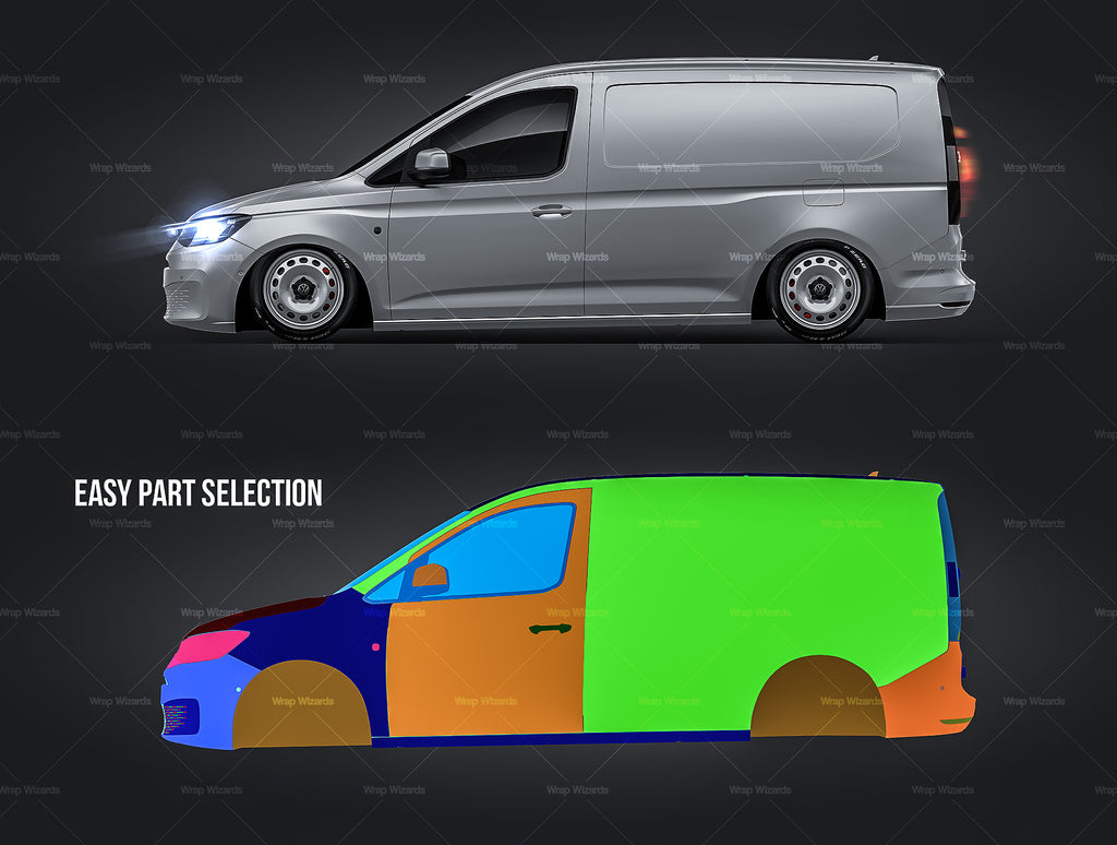 Volkswagen Caddy Maxi 2021 panel van satin matt finish - all sides Car ...